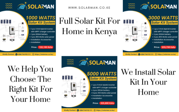 Full Solar Kit For Home In Kenya - Solarman Power Solutions