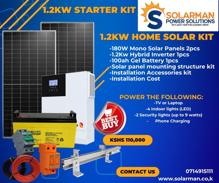 Full Solar Kit For Home In Kenya - Solarman Power Solutions